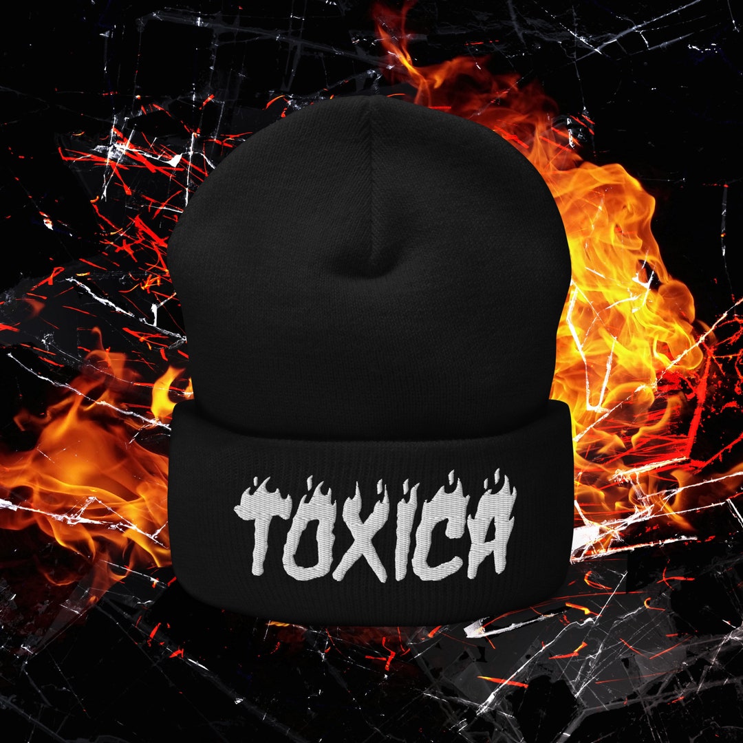 Toxica Beanie | Dark Streetwear Fashion Goth Emo Punk Gift - Etsy
