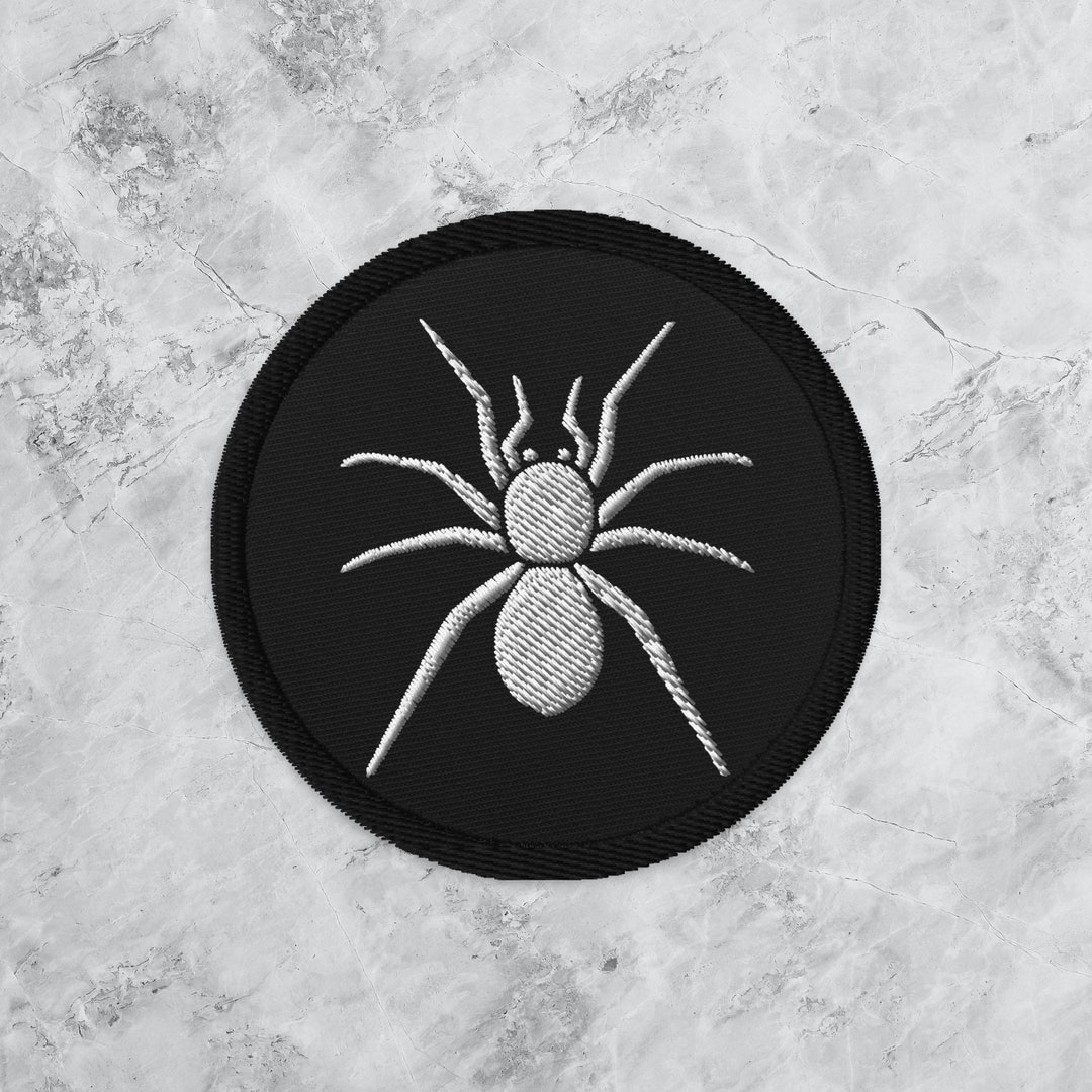 Spider Embroidered Patch | Dark Streetwear Fashion Goth Emo Punk Gift ...