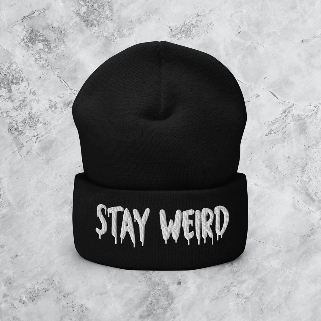 Stay Weird Slime Beanie | Goth Dark Streetwear Fashion Gift - Etsy