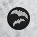 Bats Embroidered Patch | Goth, Emo, Punk, Halloween, Aesthetic, Gift ...