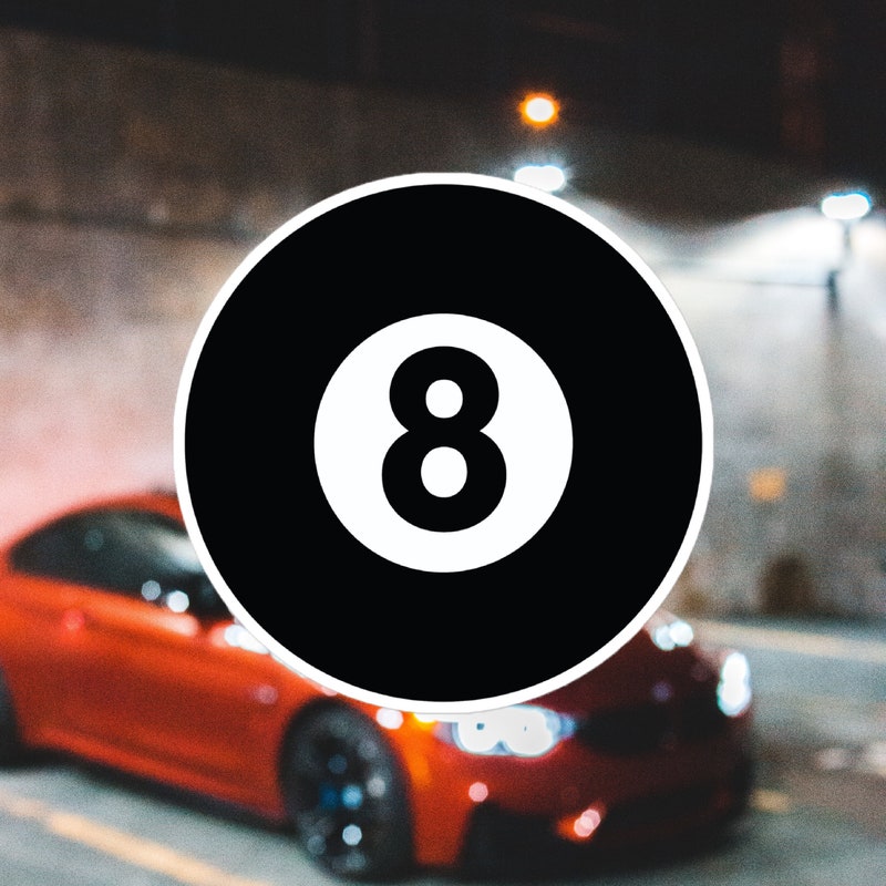 8 Ball Decal - Etsy