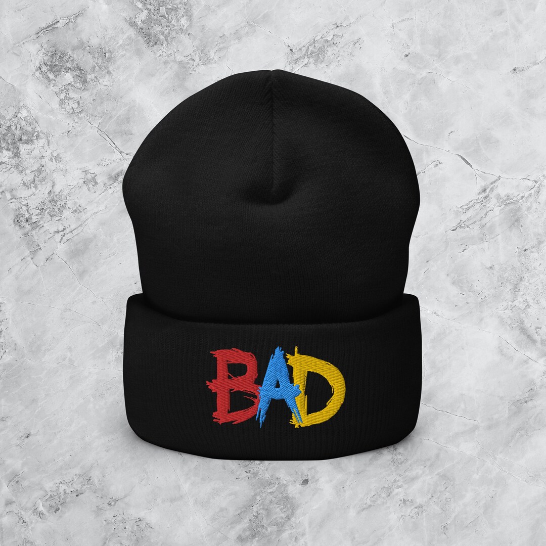 Bad Cuffed Beanie Streetwear, Fashion, Dark Aesthetic, Goth, Emo, Punk ...