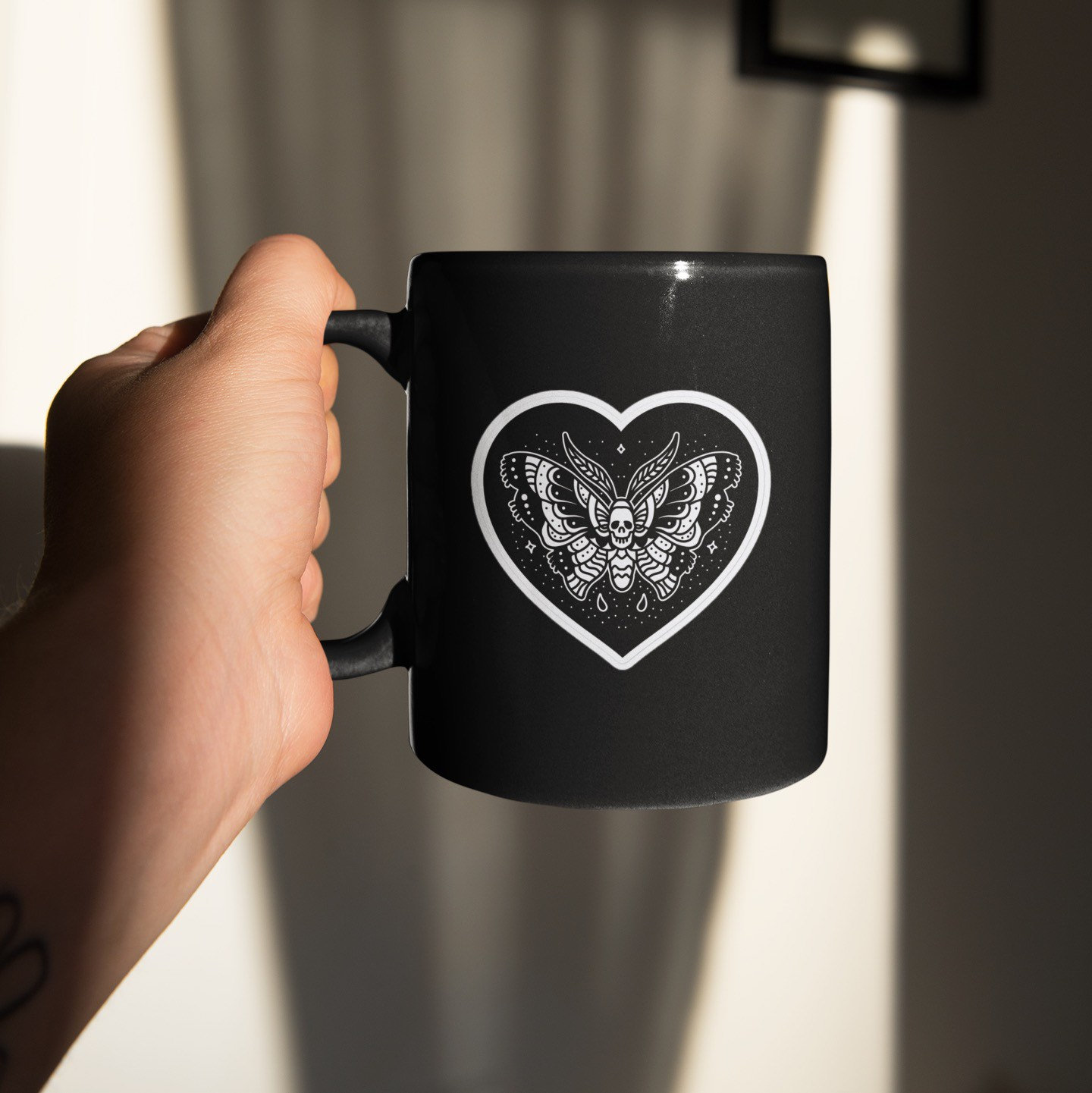 Skull Moth Sticker | Goth, Emo, Dark Aesthetic, Stickers for Bumper Car ...