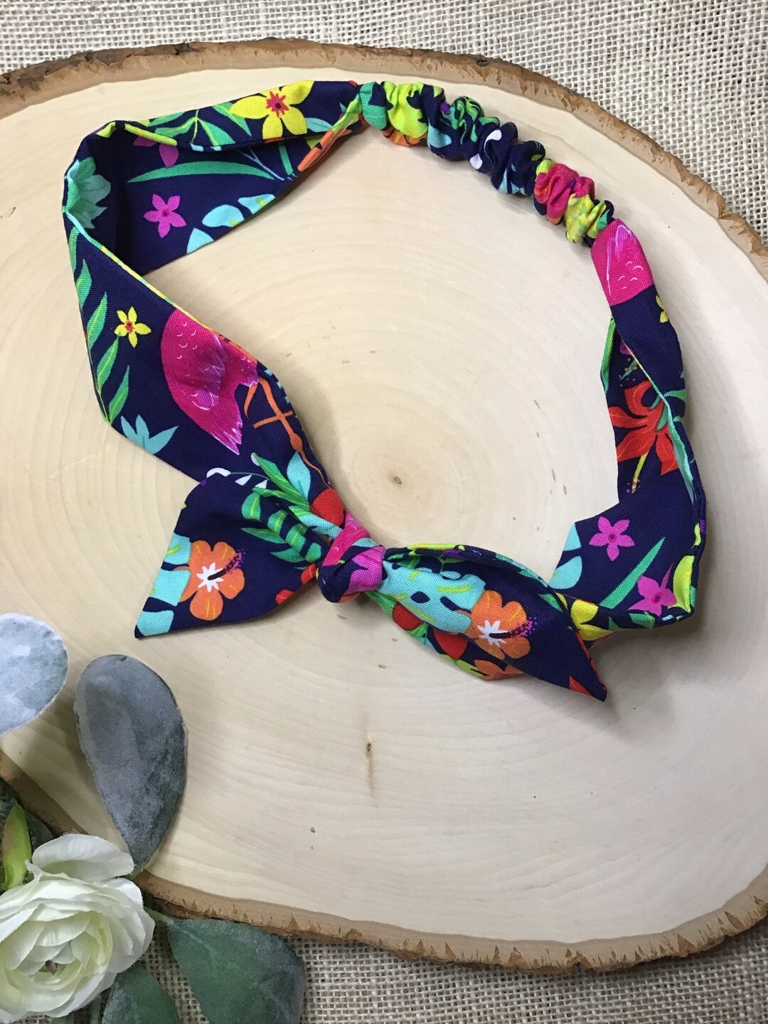 Hawaiian Headband, Tie Headband, Fabric Headband, Girl's Accessory ...