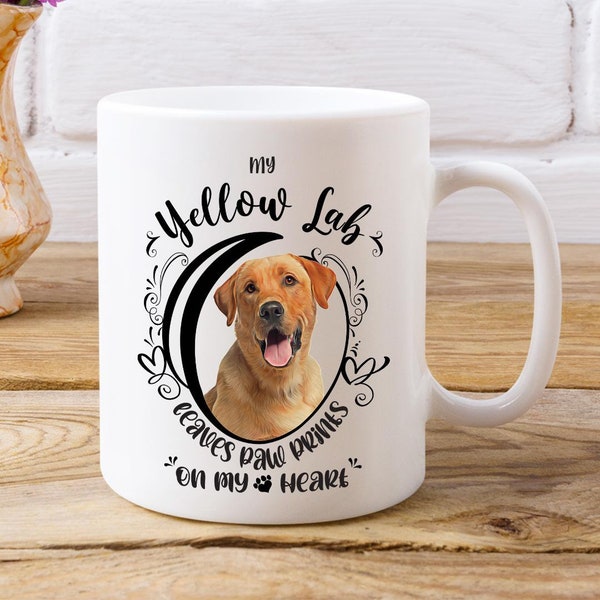 Dachshund Coffee Mug Paw Prints on My Heart White Coffee Mug Pet ...