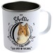 Sheltie Camping Mug Paw Prints on My Heart Stainless Steel Cup Dog ...