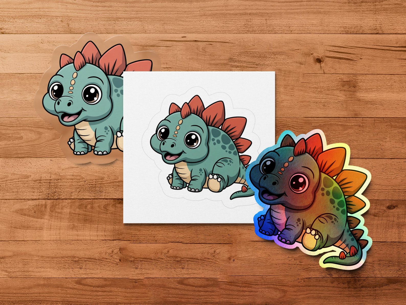 Baby Stegosaurus Clipart, Cute Animal Clipart, Baby Nursery Art ...