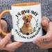 Ceramic Dog Cup Yellow Lab Mug Gift Coffee Mug Custom Pet Dog Art ...