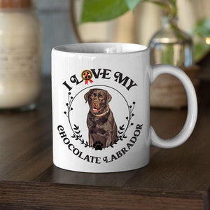 Personalized Chocolate Lab Mug: Custom Labrador Retriever Gift - Etsy