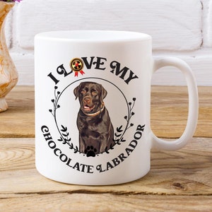 Personalized Chocolate Lab Mug: Custom Labrador Retriever Gift - Etsy