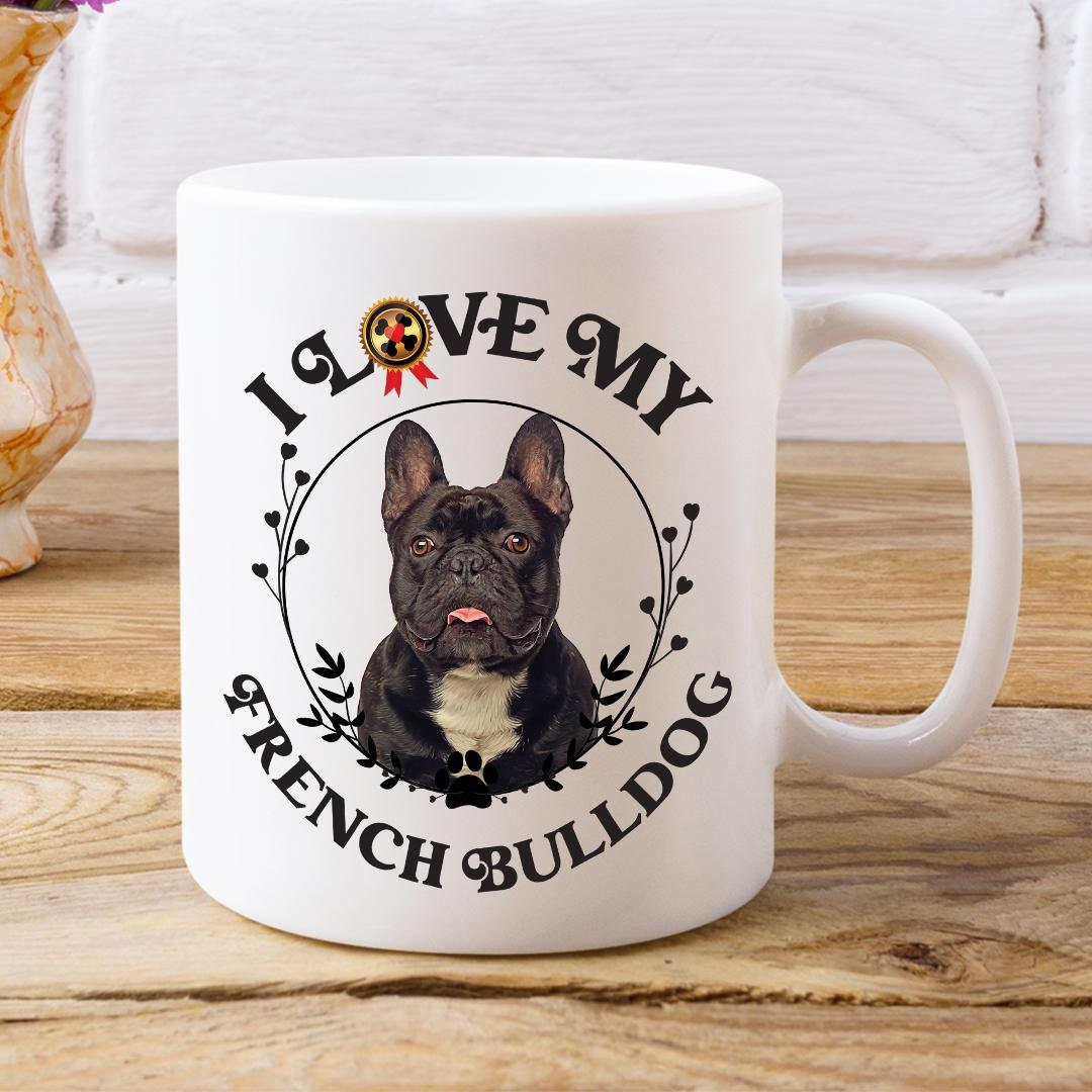 French Bulldog Mug Personalized Ceramic Dog Mug Custom Dog Coffee Mug ...