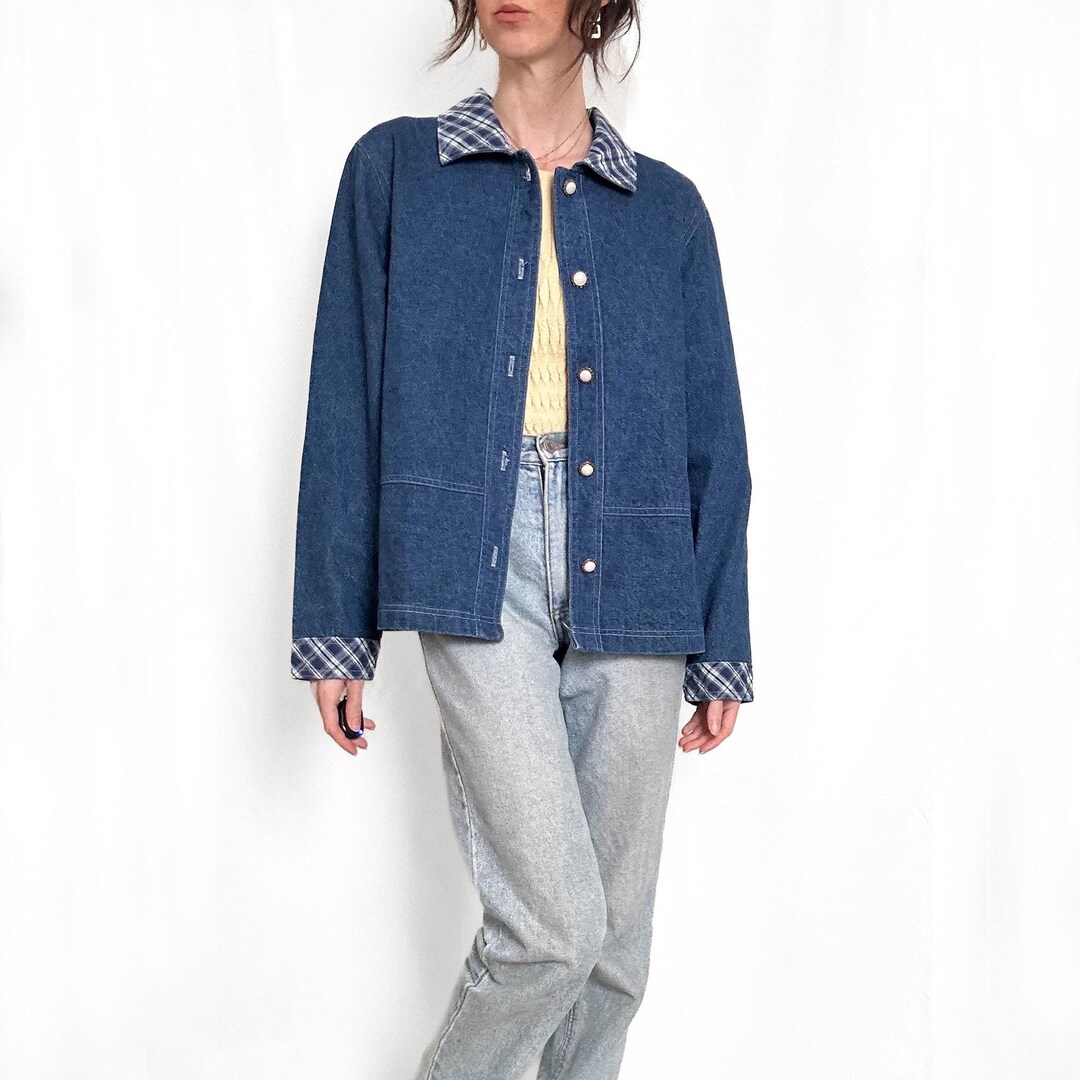 Vintage Denim Cottage Chore Jacket - Etsy