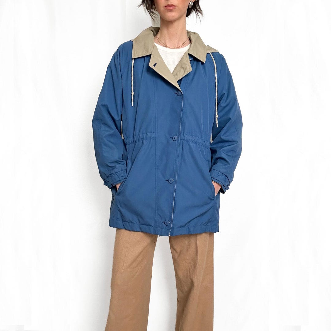 Vintage 70s London Fog Blue Jacket - Etsy