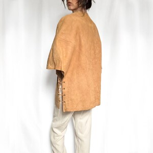 Vintage 70s Mod Tan Suede Cape Jacket - Etsy