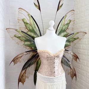 Woodland Plastic Leaf Fairy Wings, Sylvara, LARP Cosplay - Etsy Canada
