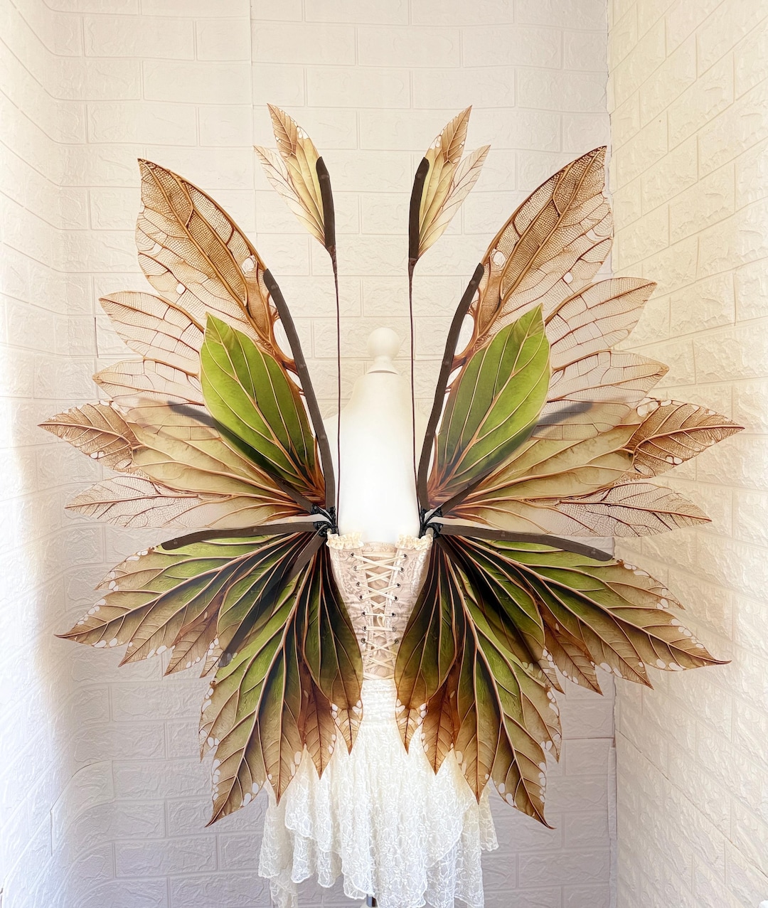 Plastic Forest Fairy Wings, Leaf Design, Fantasy Cosplay - Etsy