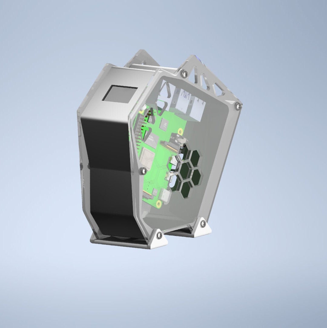 Raspberry PI 4B Desktop Mini Gaming PC Style Case - 3D Printing Files - Etsy