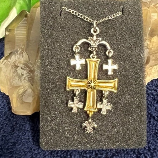 Jerusalem Cross Pendant - Etsy