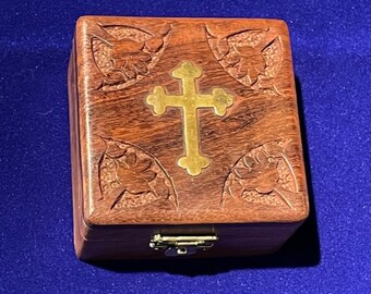 Wooden Box With Cross | Etsy