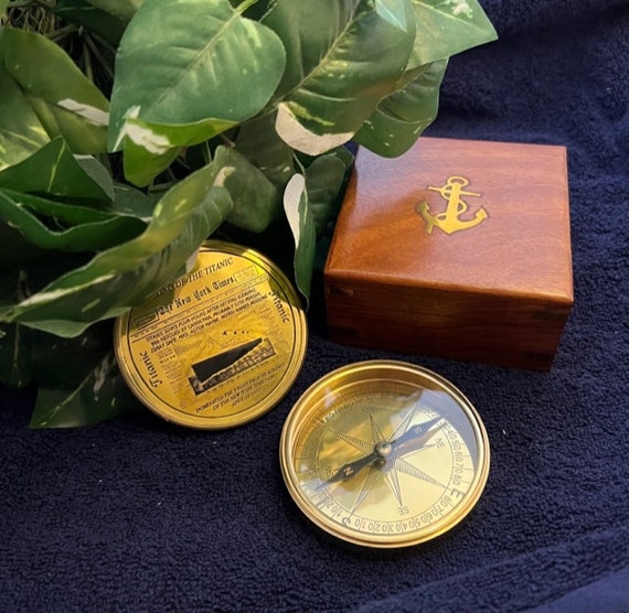Brass RMS Titanic Compass - Etsy