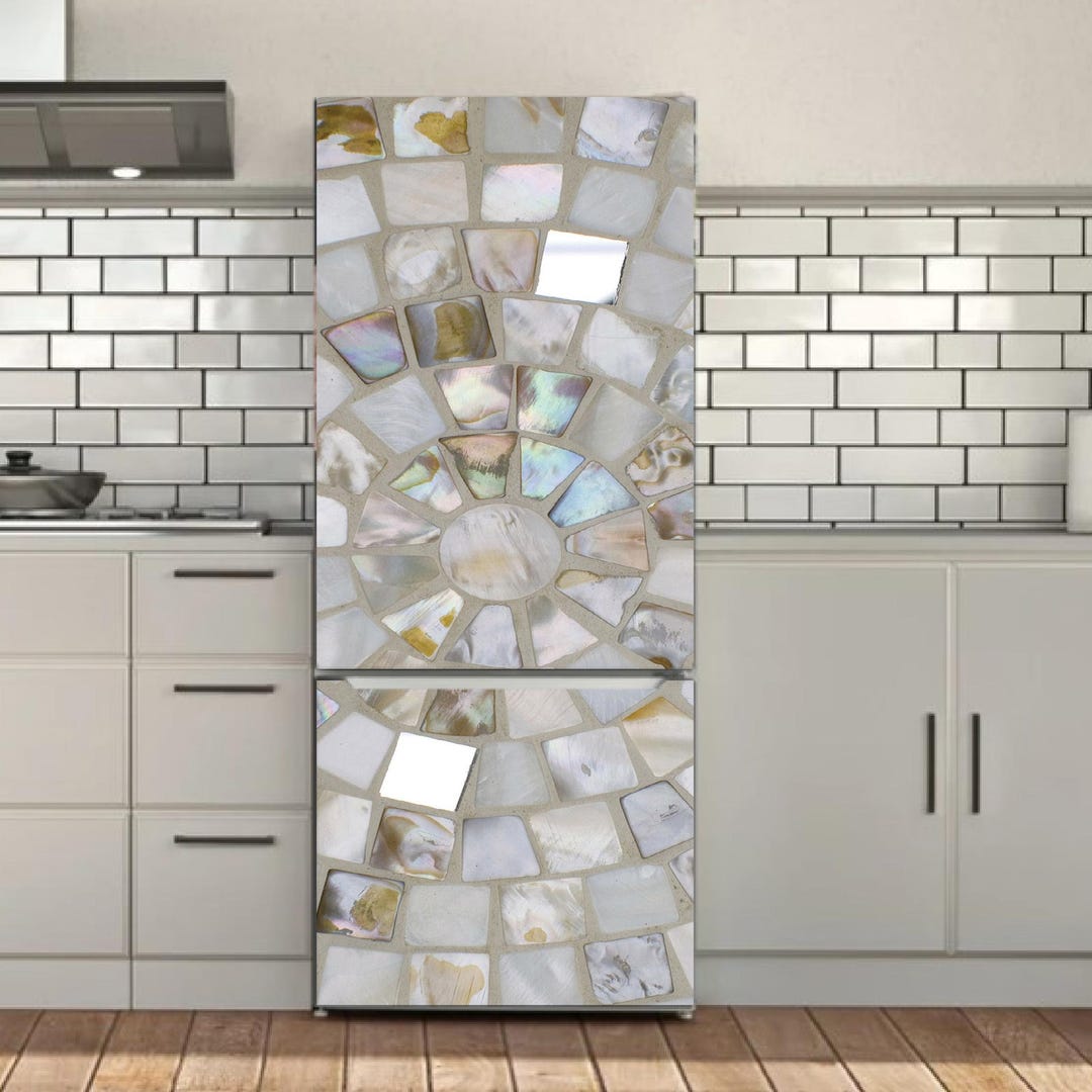 Fridge Wrap Refrigerator Vinyl Removable Side by Side Mini Fridge ...