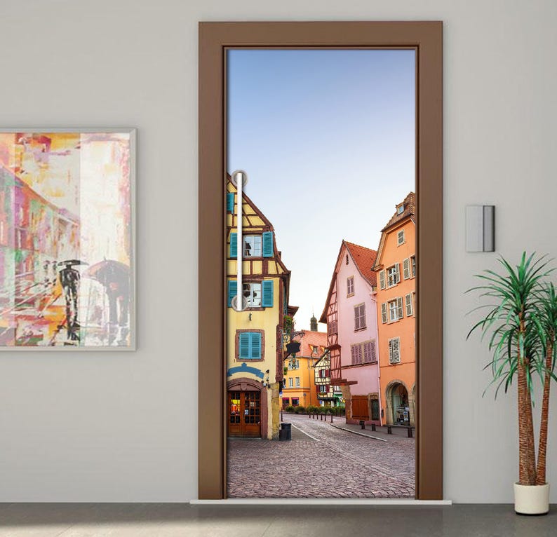 Door Mural Peel and Stick, Door Wallpaper, Self Adhesive Door Decal ...