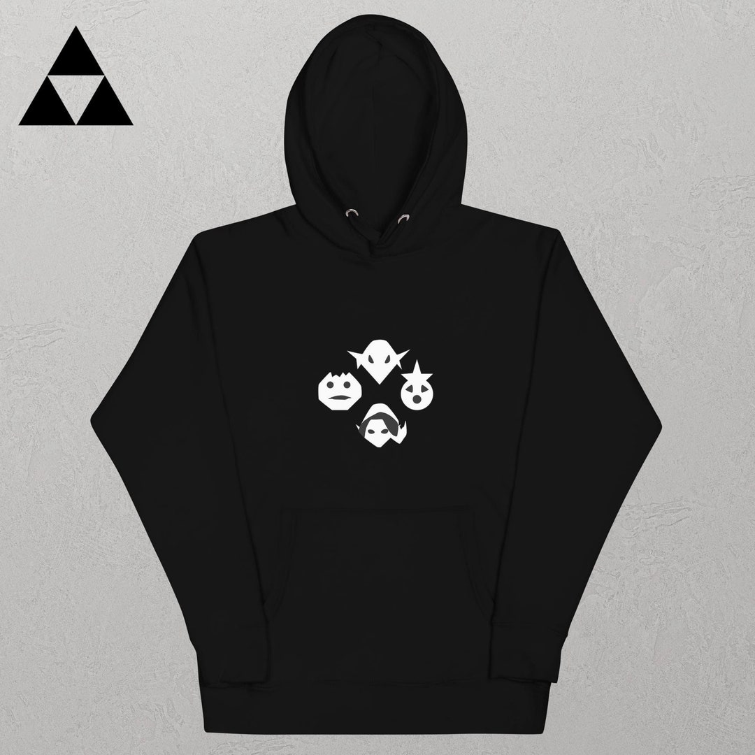 Zelda Majora's Mask 4 Masks Hoodie DTG Gamer Gifts Nintendo Legend of ...