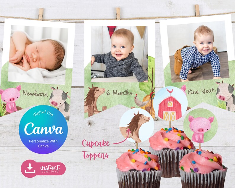 Farm Animal Party Bundle, Farm Animal Birthday, Farm Animal Shower ...
