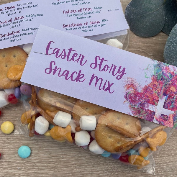 The Easter Story Snack Mix - Etsy
