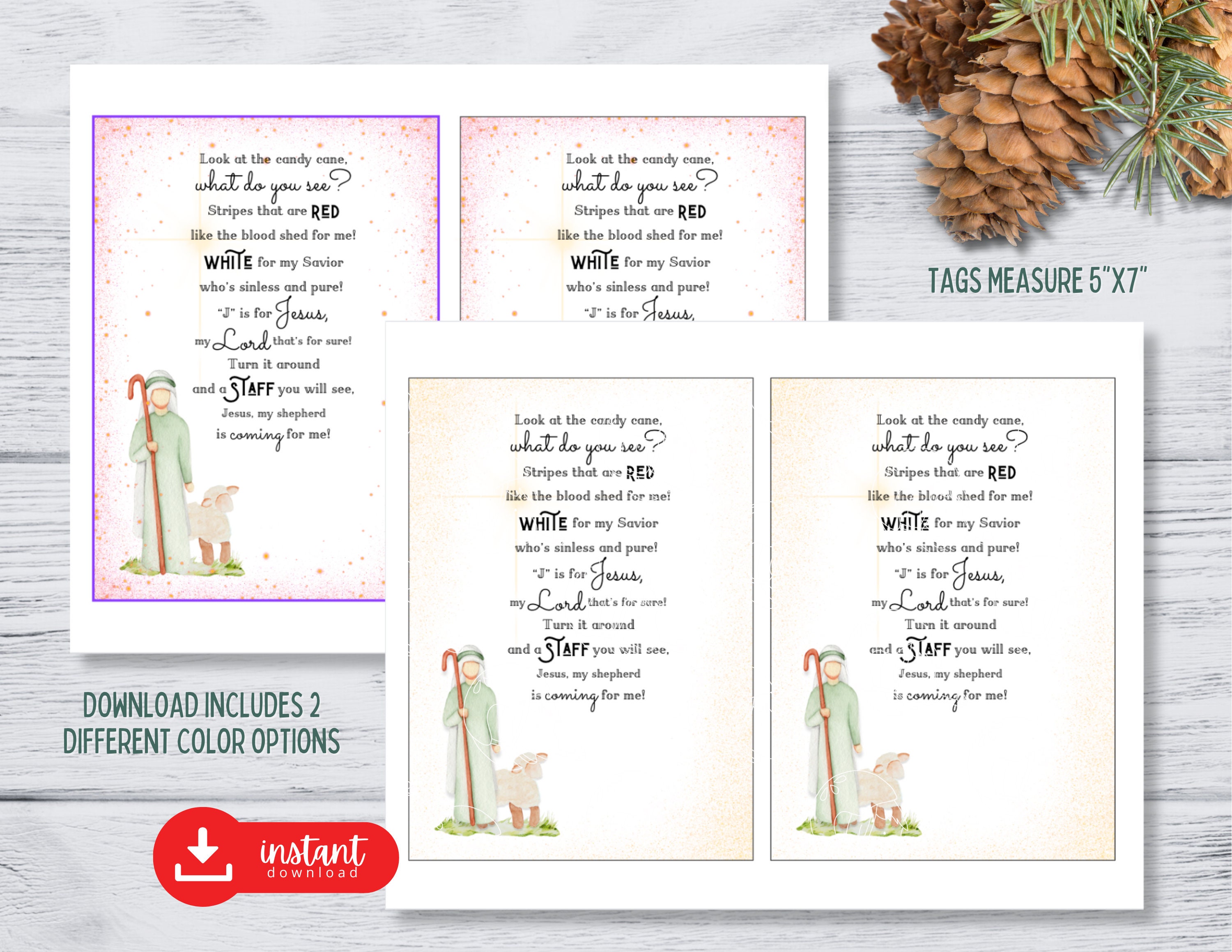 Candy Cane Legend, Legend of the Candy Cane Card, Candy Cane Poem ...