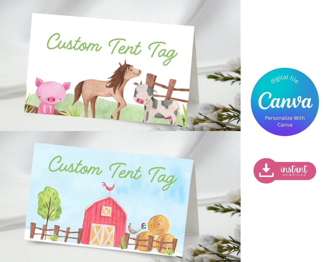 Farm Animal Party Bundle, Farm Animal Birthday, Farm Animal Shower ...