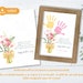 Mother's Day Activity, Flower Handprint Craft, Kids Handprint Keepsake ...