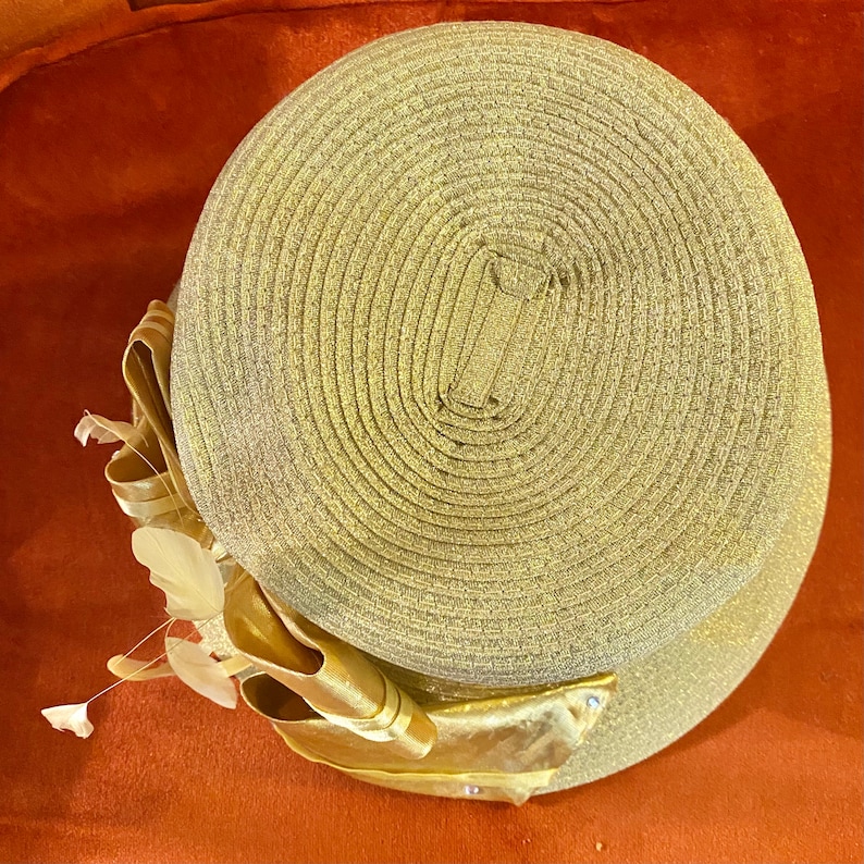 Swan Hat New York Gold Vintage Hat - Etsy