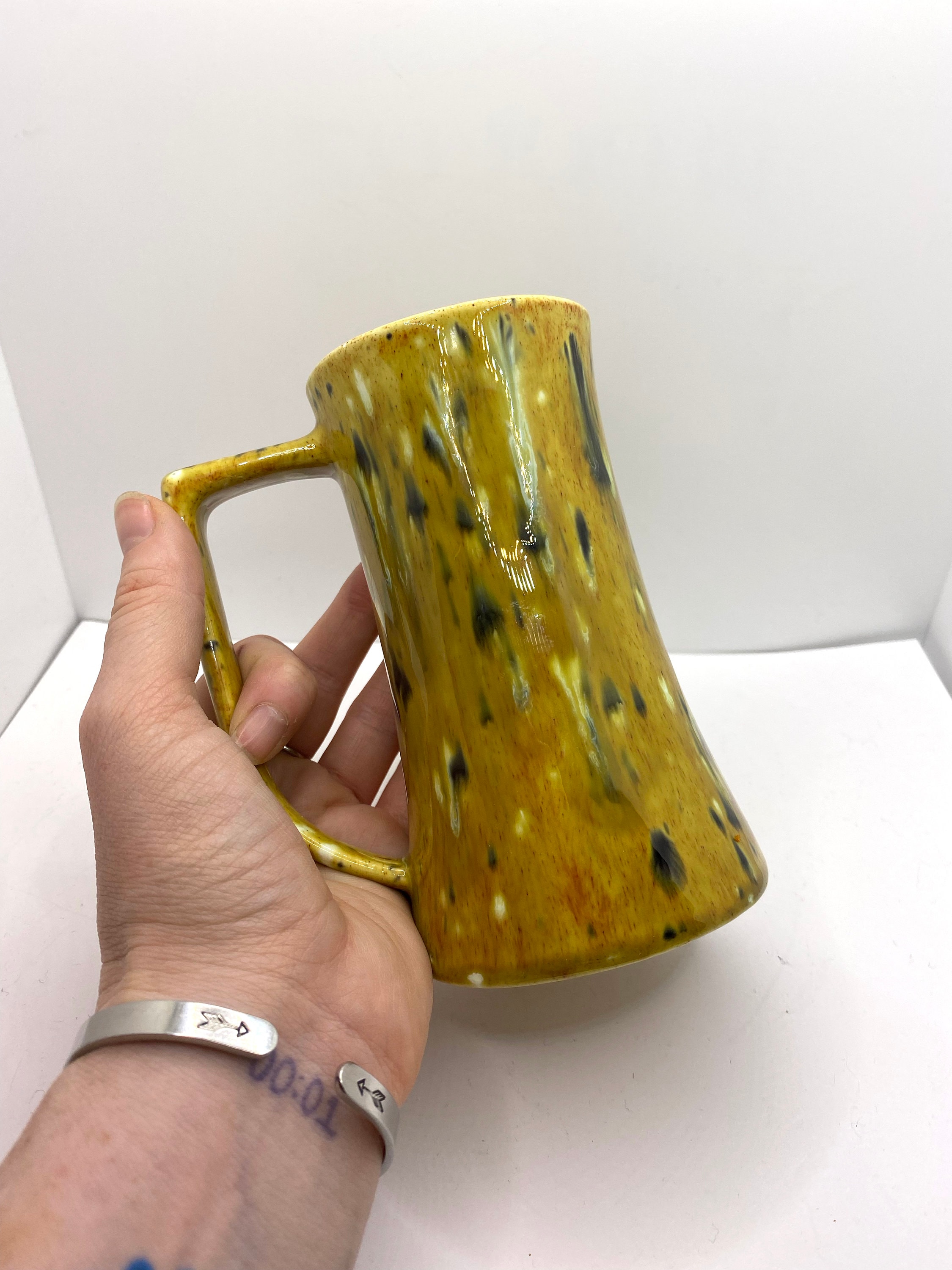 Retro 1970s Spatterware Ceramic Mug - Etsy