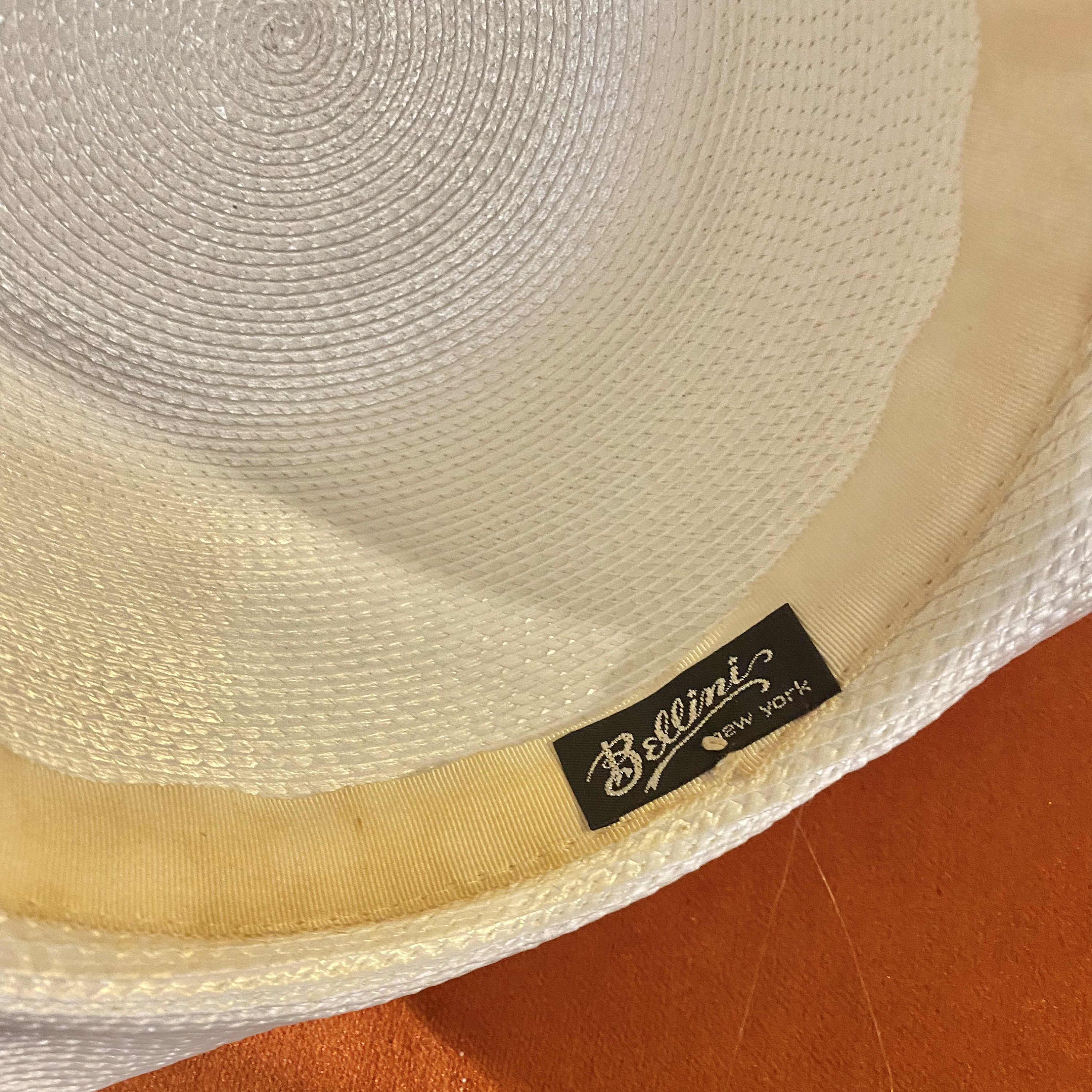 Bellini New York Vintage Straw Hat - Gold and White With Rhinestones - Etsy