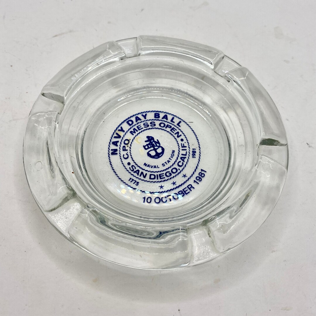 Vintage 1981 Navy Day Ball/san Diego California Ashtray - Etsy