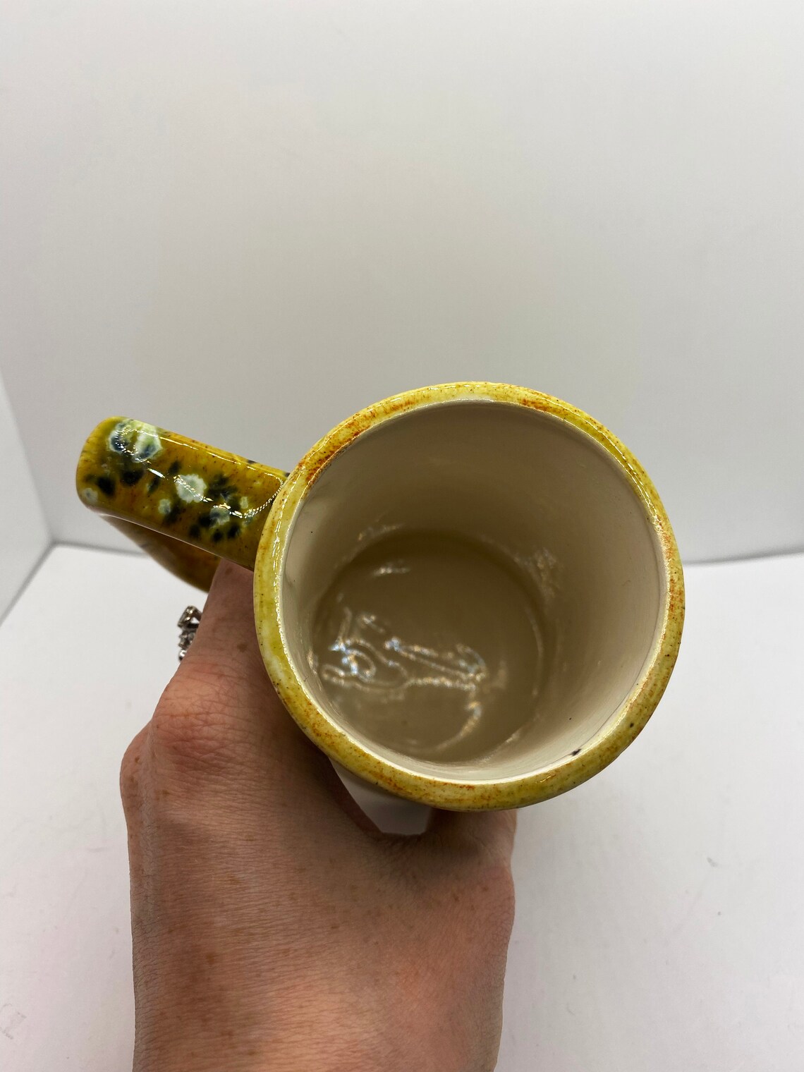 Retro 1970s Spatterware Ceramic Mug - Etsy