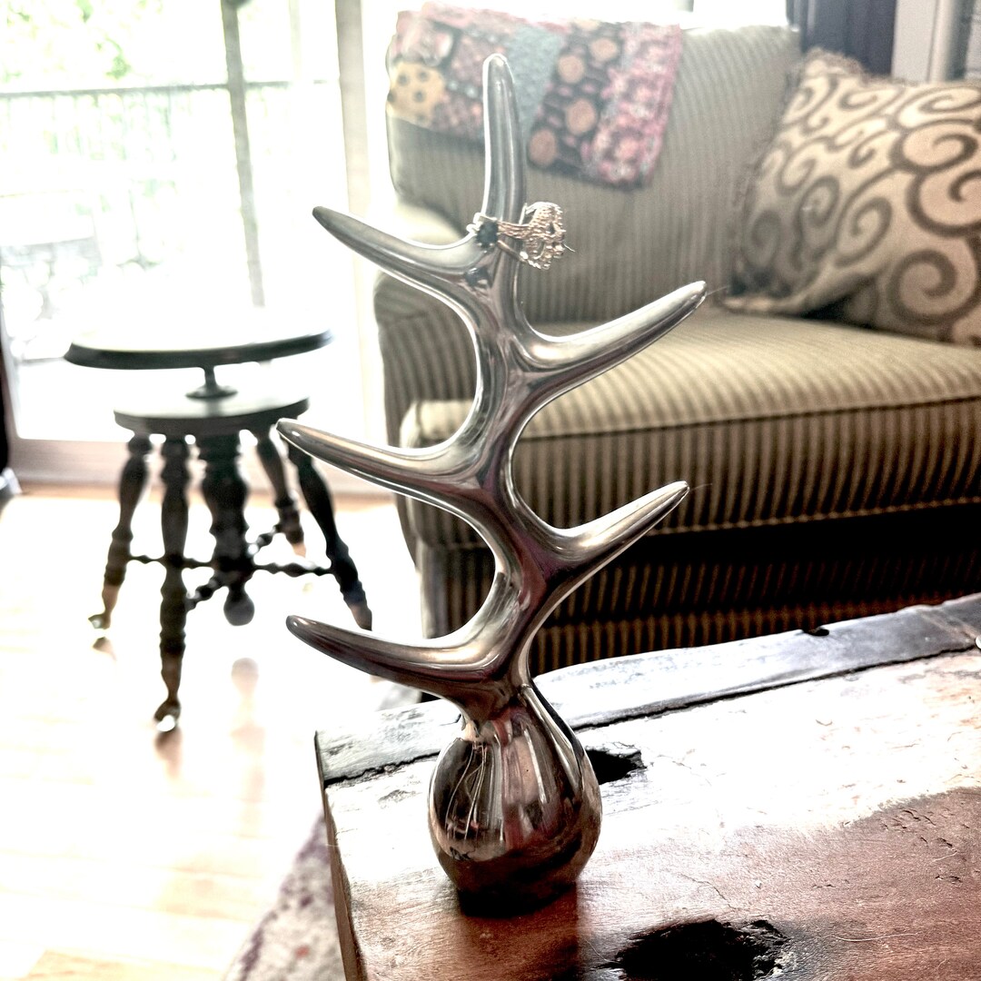 10 Tall Menu Design Louise Christ Solid Stainless Tree Jewelry Stand - Etsy