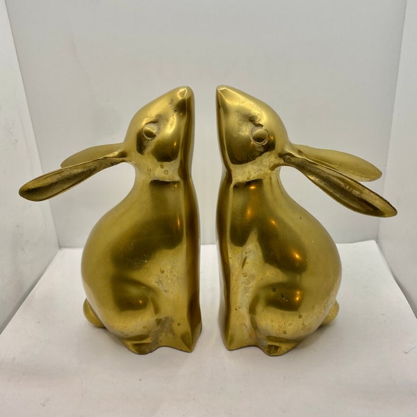 Brass Rabbit Bookends - Etsy