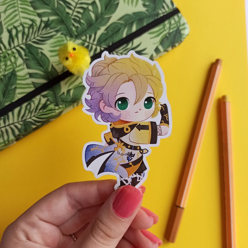 Genshin Impact Stickers Geo - Etsy