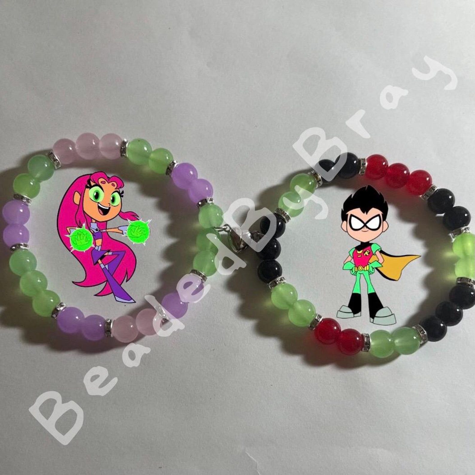 Starfire and Robin Matching Bracelets - Etsy