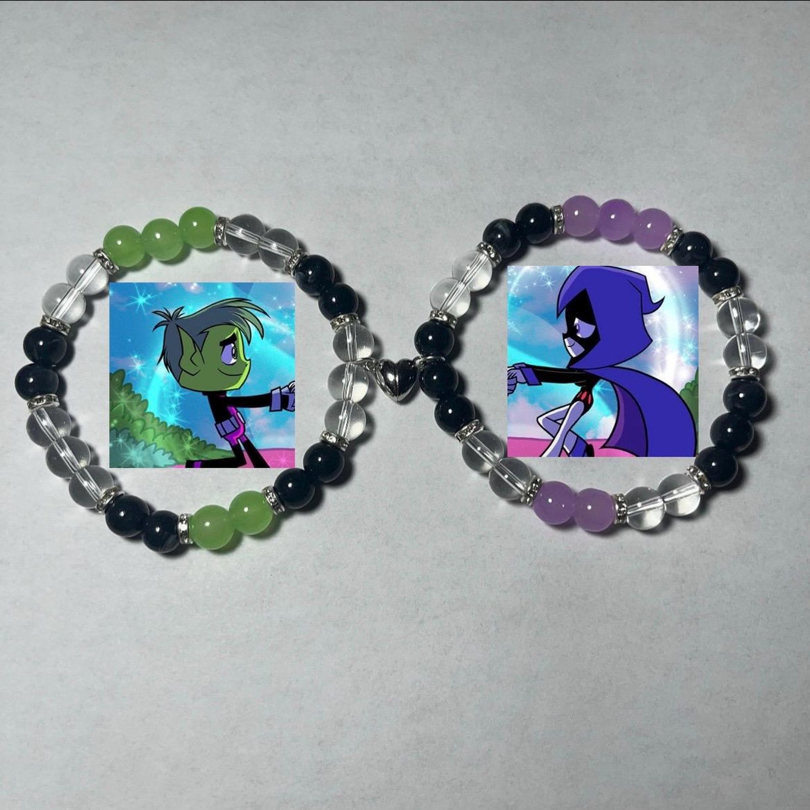 Beast Boy and Raven Matching Bracelets - Etsy