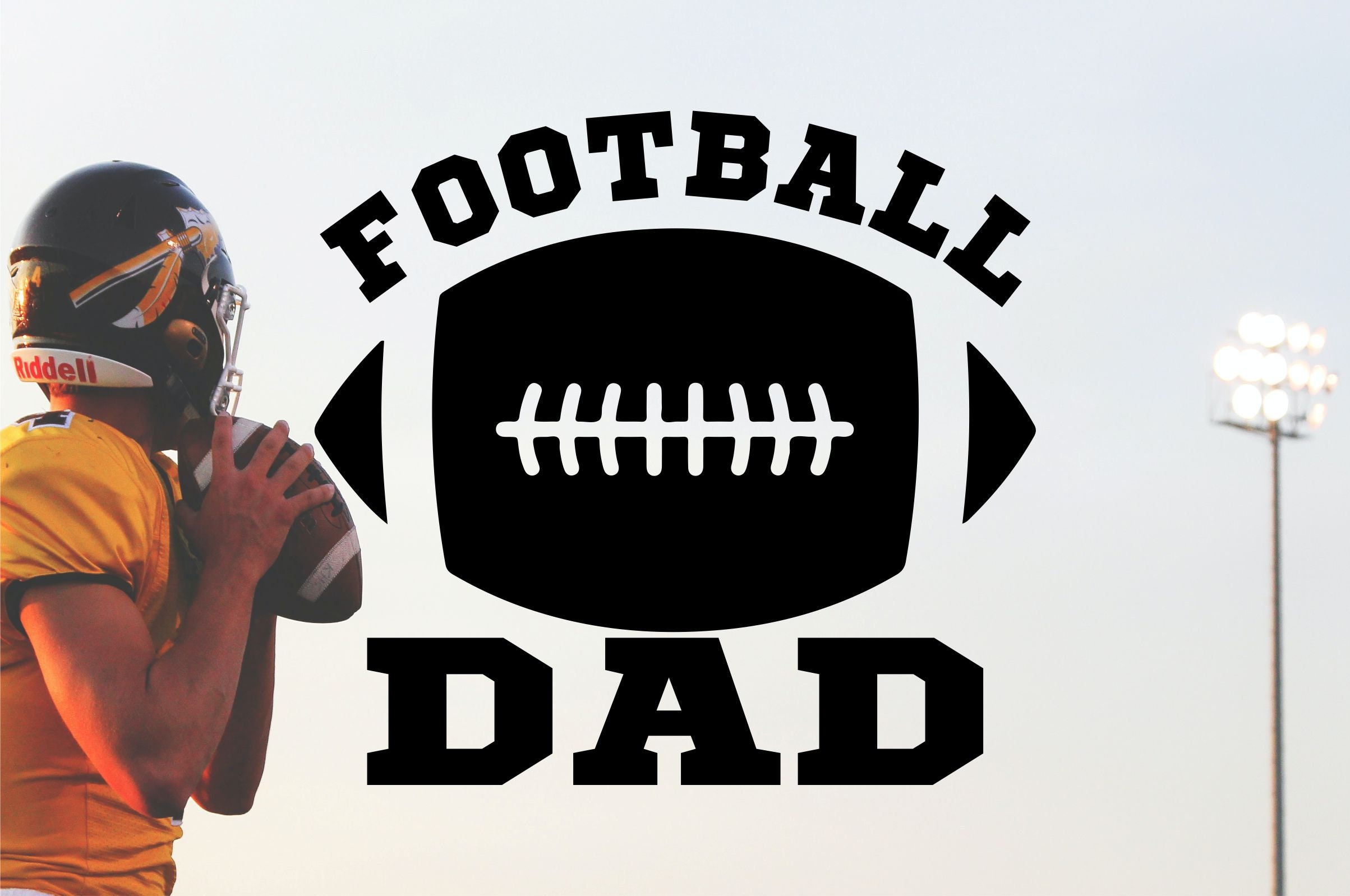 Football Dad, Football Dad SVG, Football Dad Vektor, Fun Football Dad ...
