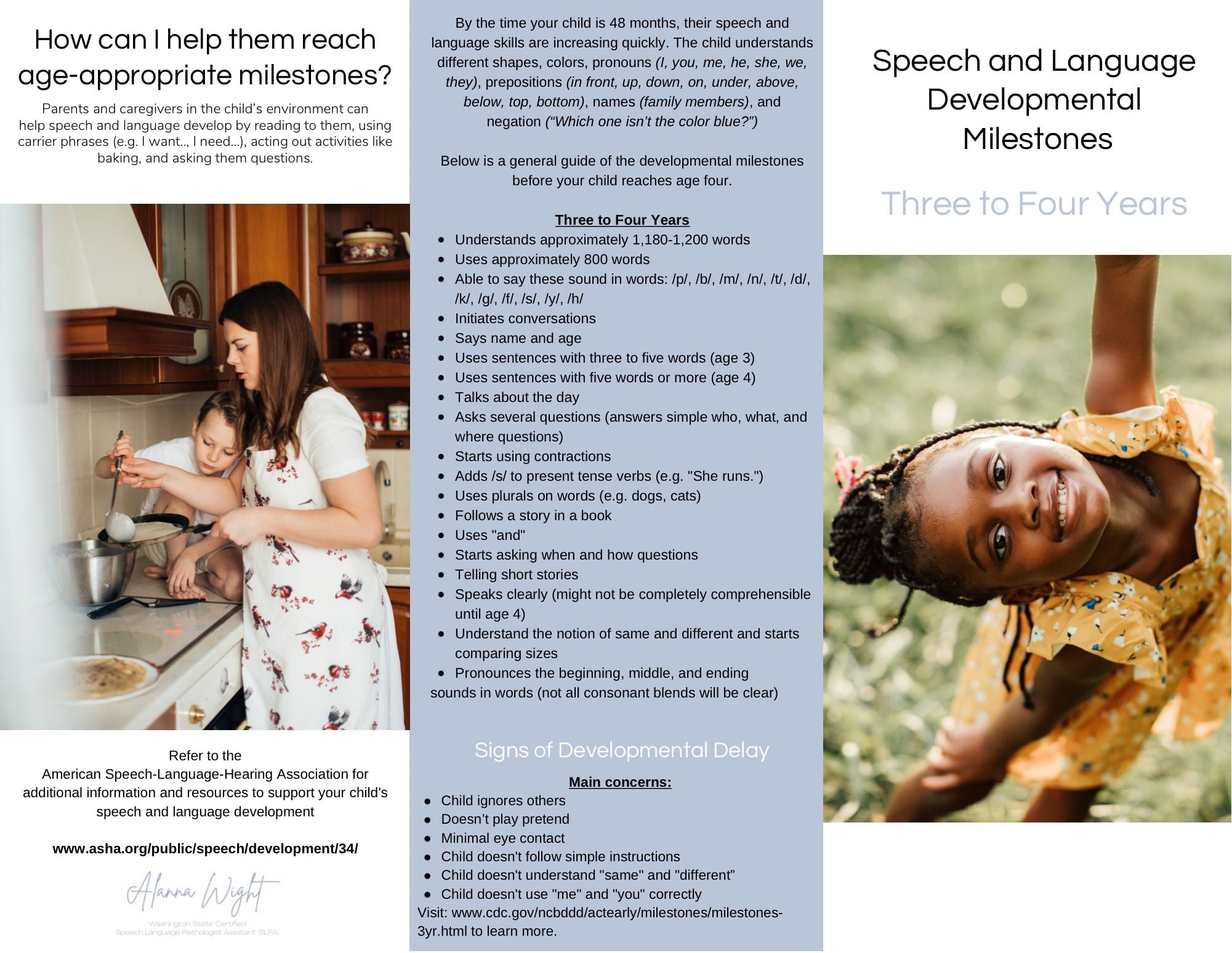 Speech and Language Developmental Milestones 3-4 Years - Etsy UK