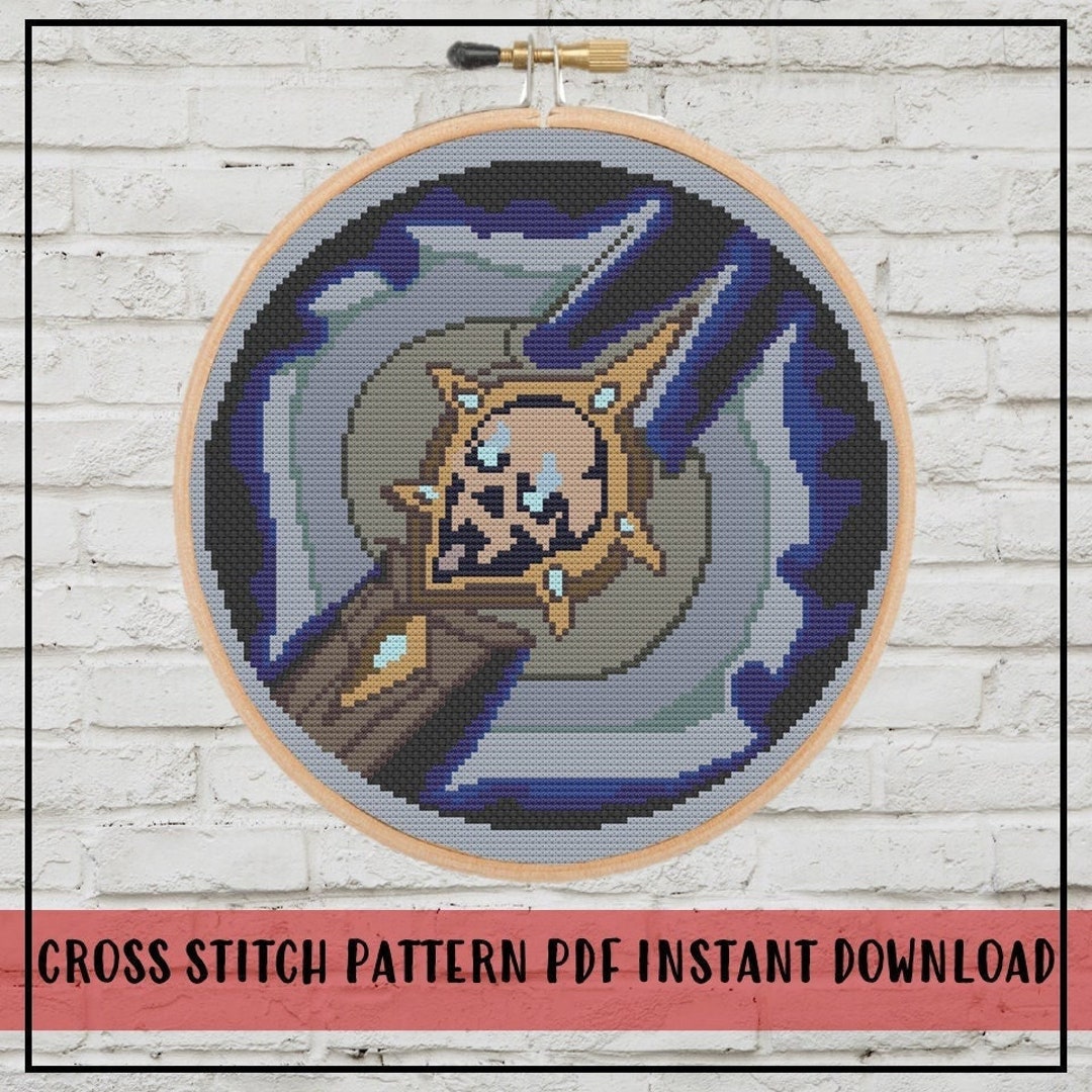 Death Knight Cross Stitch Pattern, World of Warcraft Cross Stitch ...