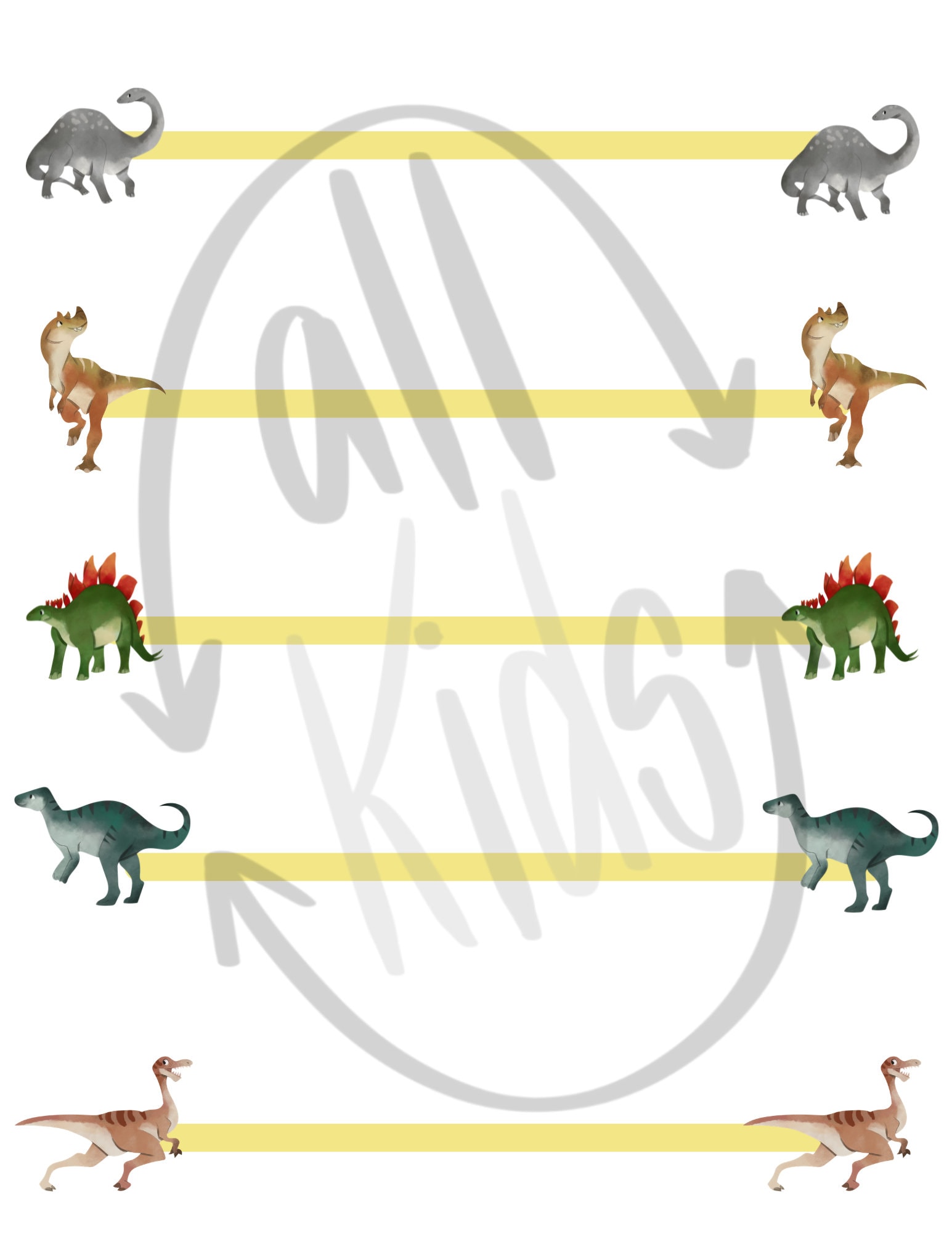 Dinosaur Pre-writing Packet - DIGITAL DOWNLOAD - Etsy