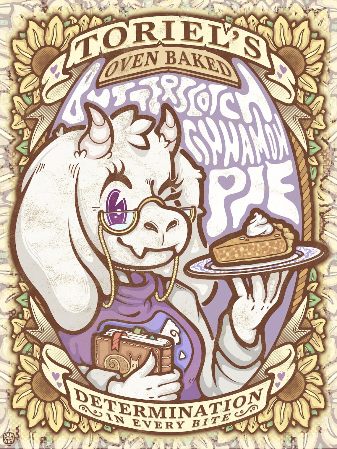 UNDERTALE POSTER : Toriel's Butterscotch Cinnamon Pie - Etsy