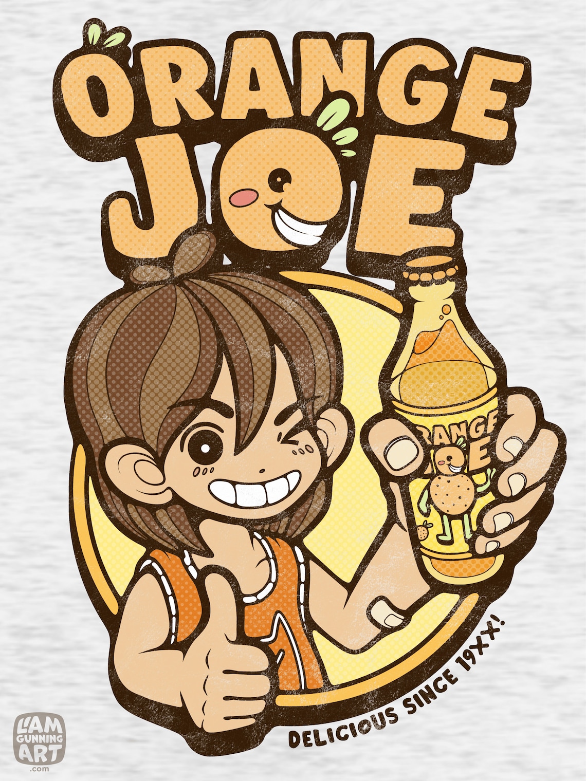 OMORI Orange Joe Retro Unisex Graphic T-shirt - Etsy Hong Kong