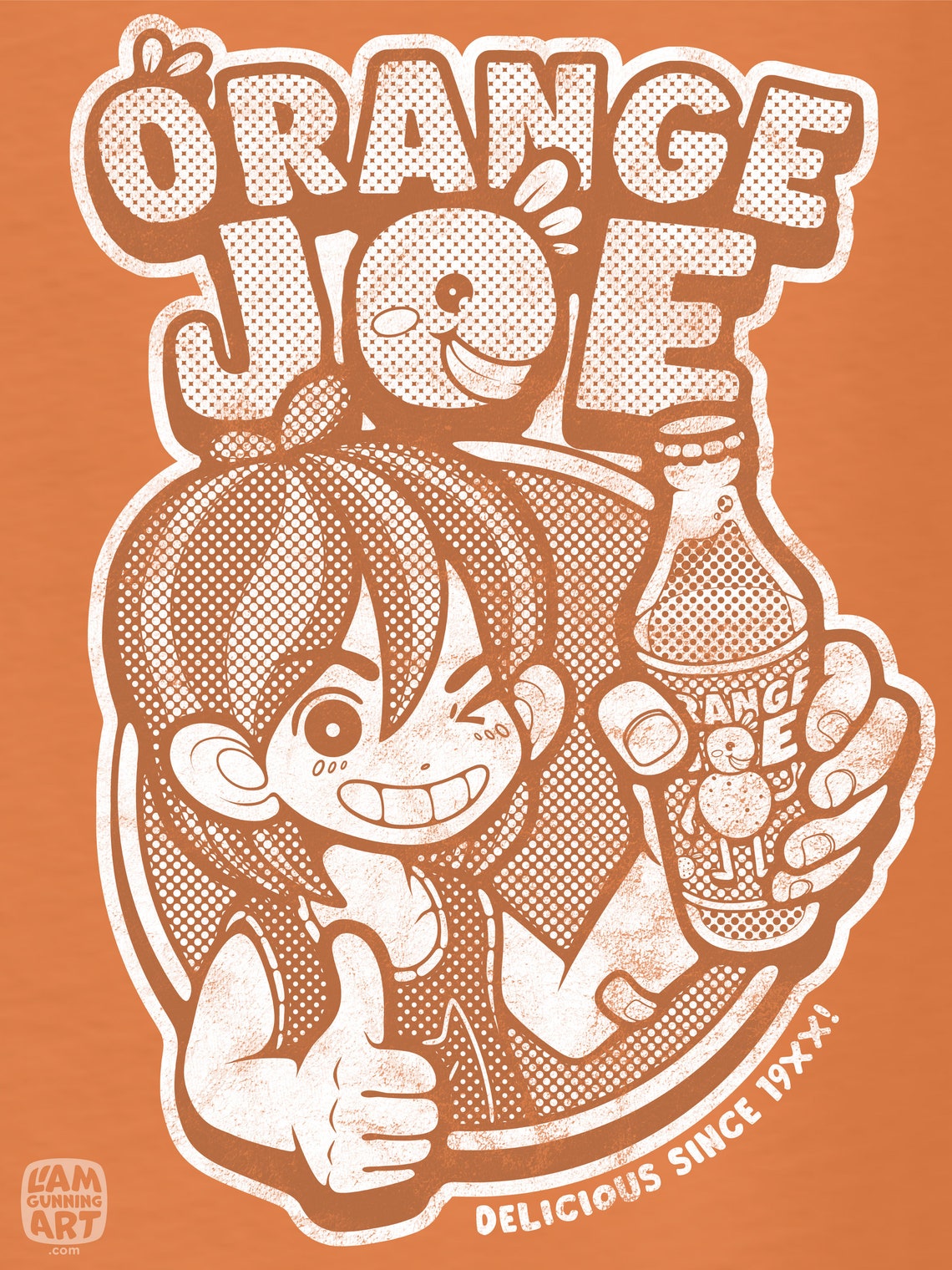 OMORI Orange Joe Retro Unisex Graphic T-shirt - Etsy Hong Kong