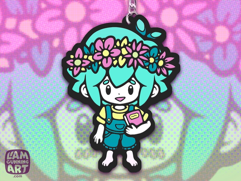 OMORI : Basil Rubber Keychain 3in - Etsy